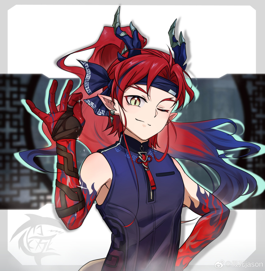 Safebooru - 1boy absurdres arknights black shirt chinese commentary commentary request dragon ...