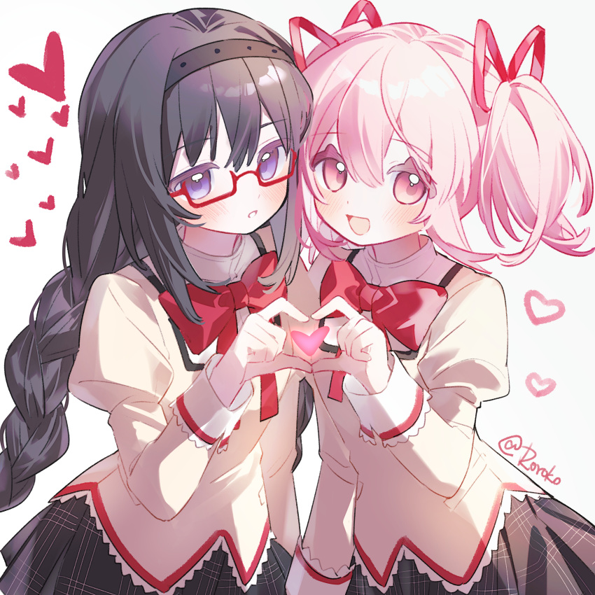 Safebooru - 2girls akemi homura kaname madoka long hair mahou shoujo madoka magica mitakihara ...