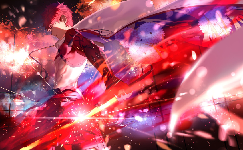 Safebooru - 1boy abs cape emiya shirou fate/grand order fate (series ...