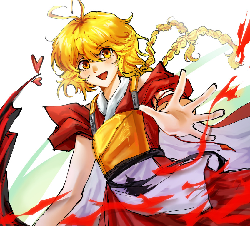 Safebooru 1other Absurdres Androgynous Antenna Hair Bare Shoulders 4095