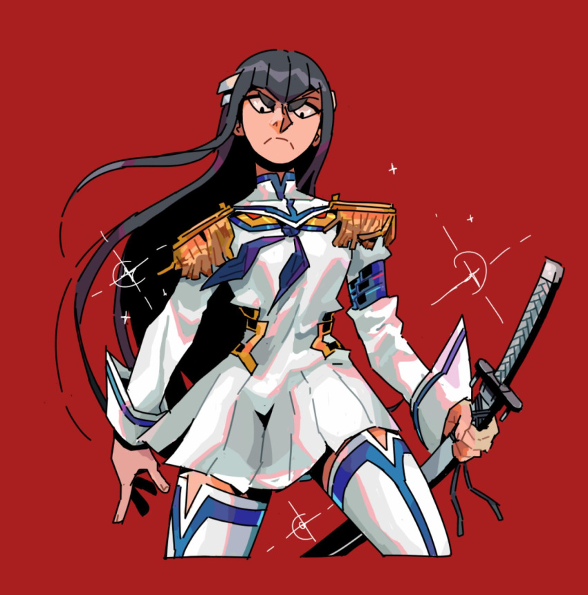 Safebooru - 1girl angry bakuzan black hair blue eyes blue necktie boots ...
