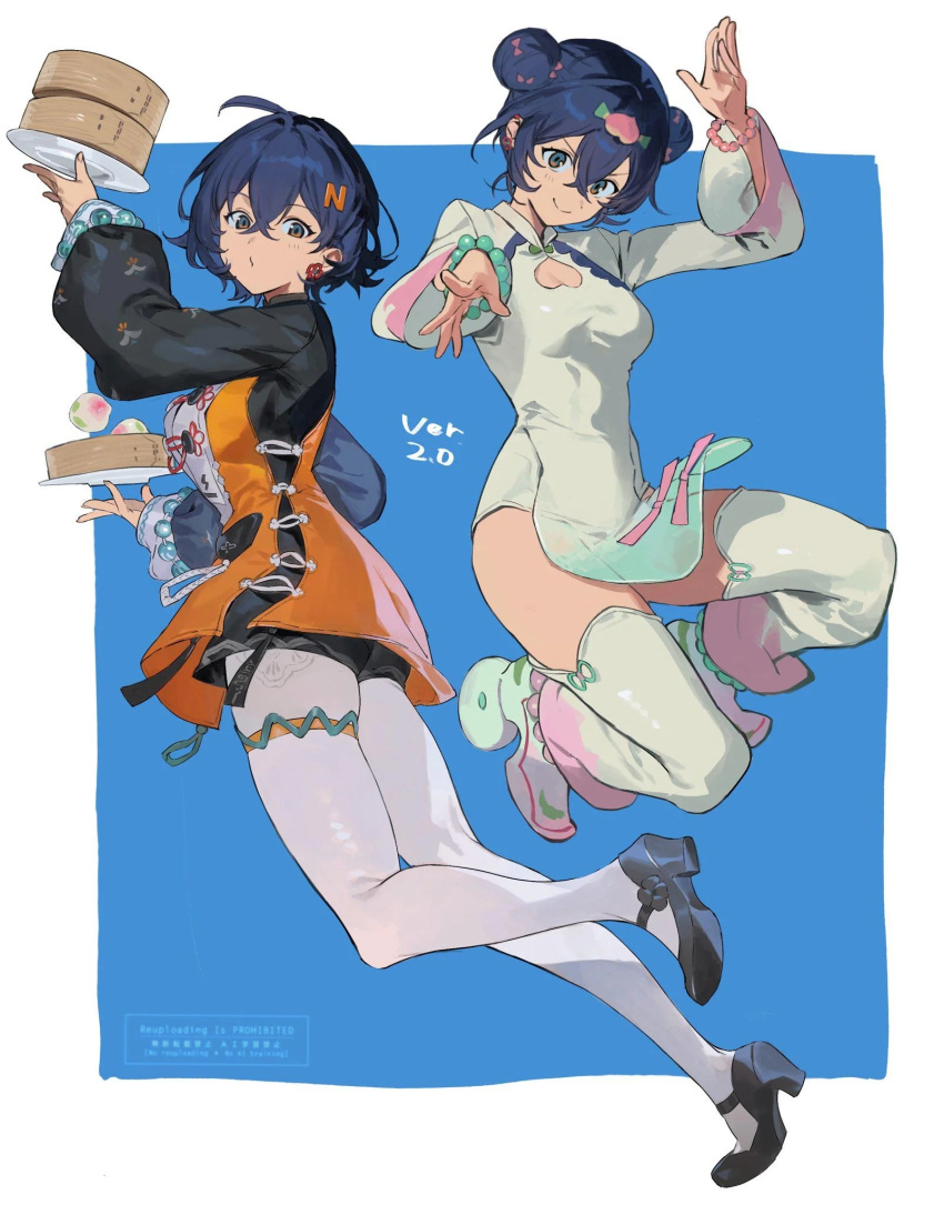 Safebooru - 1girl alternate costume belle (zenless zone zero) china dress chinese clothes short ...