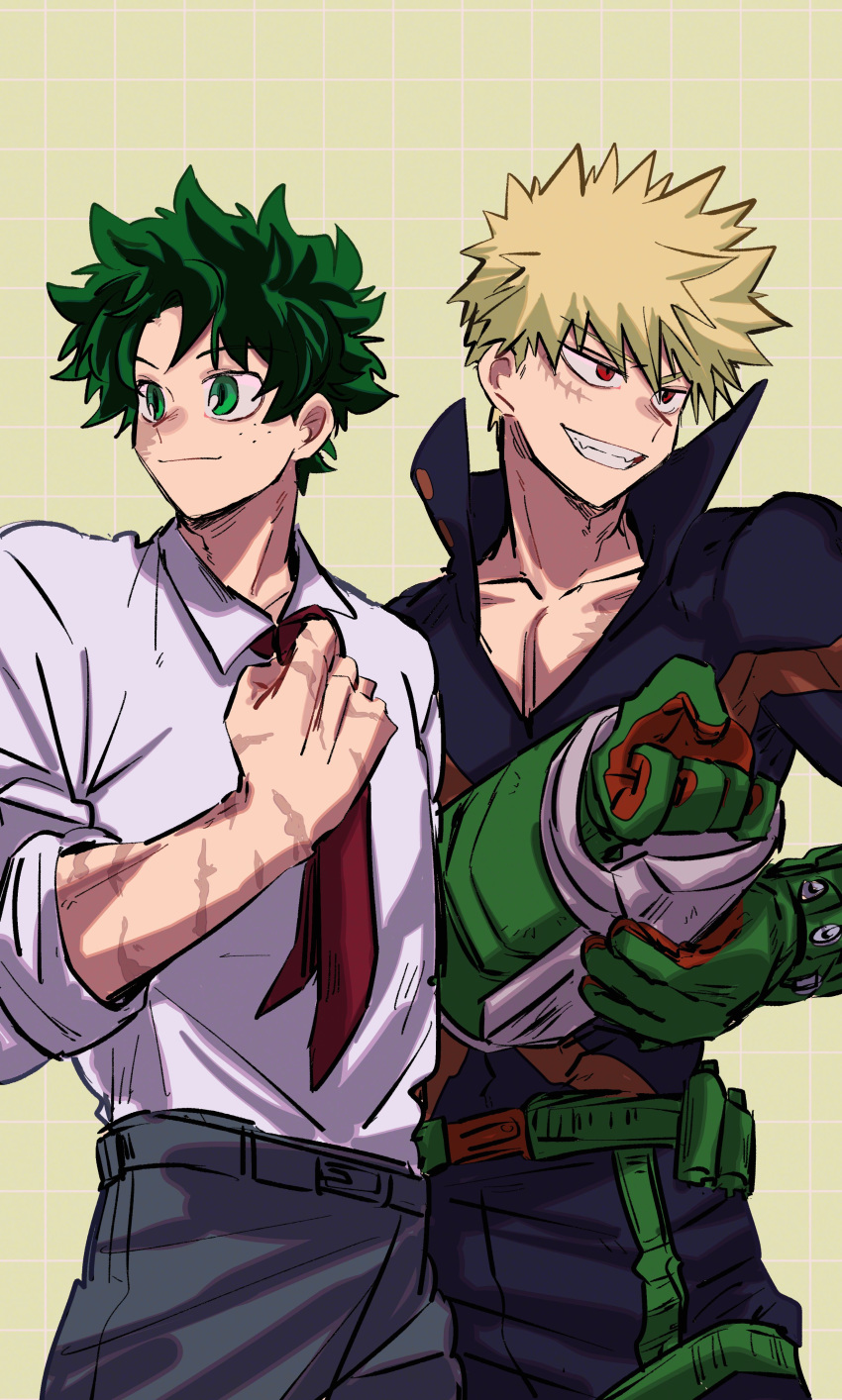 Safebooru - 2boys absurdres bakugou katsuki bibiri (r42r98r) blonde ...