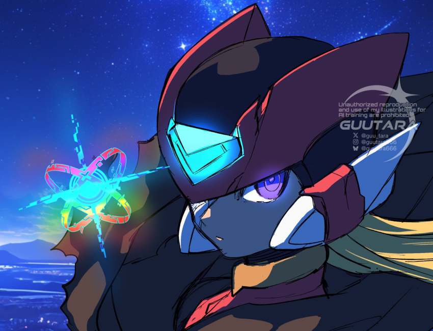 Safebooru - 1boy blonde hair blurry blurry background close-up cyber ...