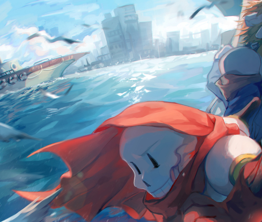 Safebooru - 3boys absurdres asgore dreemurr beard blonde hair blue ...