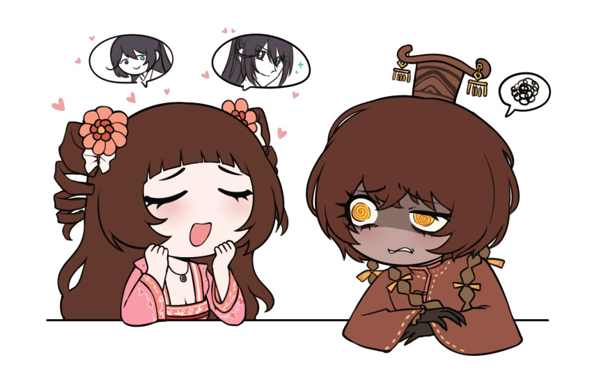 Safebooru 1boy 1girl Annoyed Black Hair Blush Bow Braid Brother And 5711