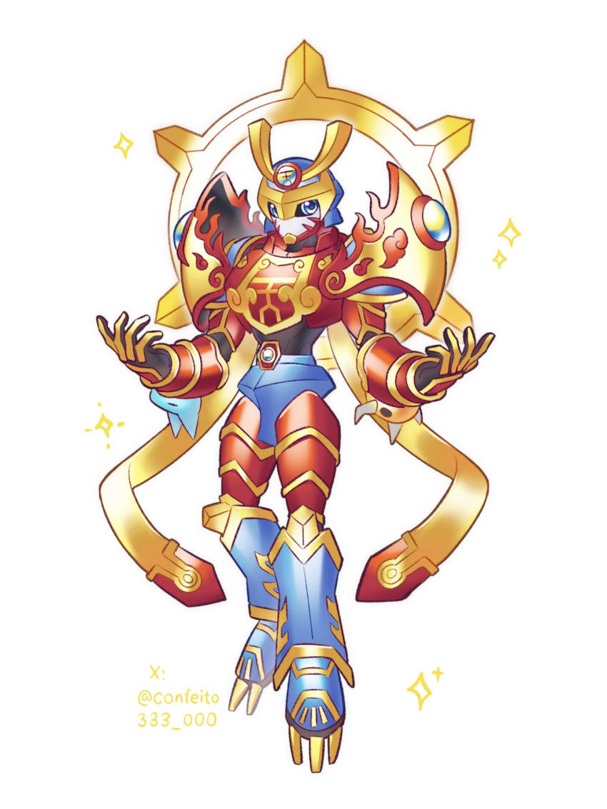 Safebooru - 1boy armor blue armor blue eyes commentary confeito000 333 ...