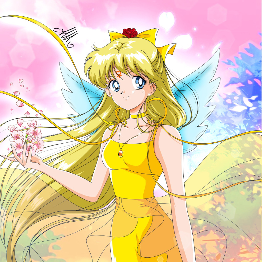 Safebooru - aino minako anello81 bishoujo senshi sailor moon blonde hair blue eyes bow cherry ...