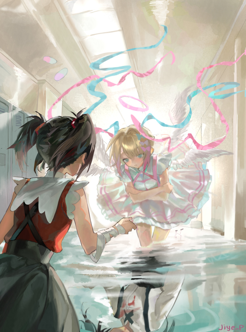 Safebooru - 1girl absurdres ame-chan (needy girl overdose) backlighting bandaged arm bandages ...