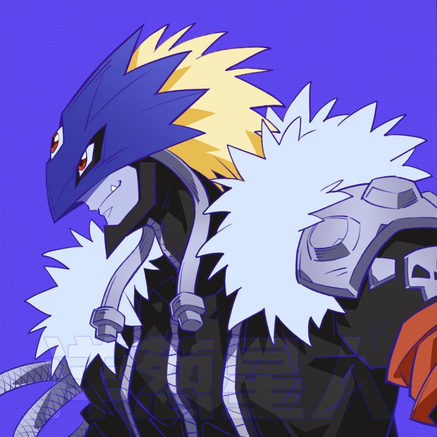 Safebooru - 1boy beelzebumon black jacket blonde hair colored skin ...