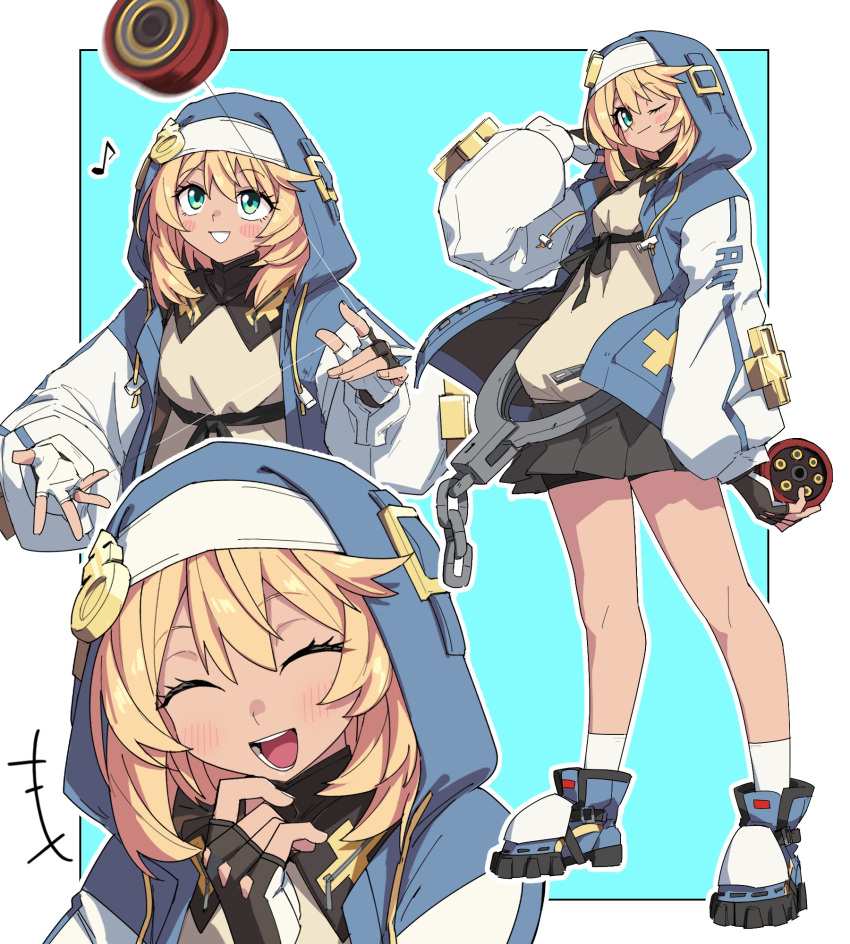 Safebooru - +++ 1girl androgyne symbol bike shorts bike shorts under skirt blonde hair boots ...