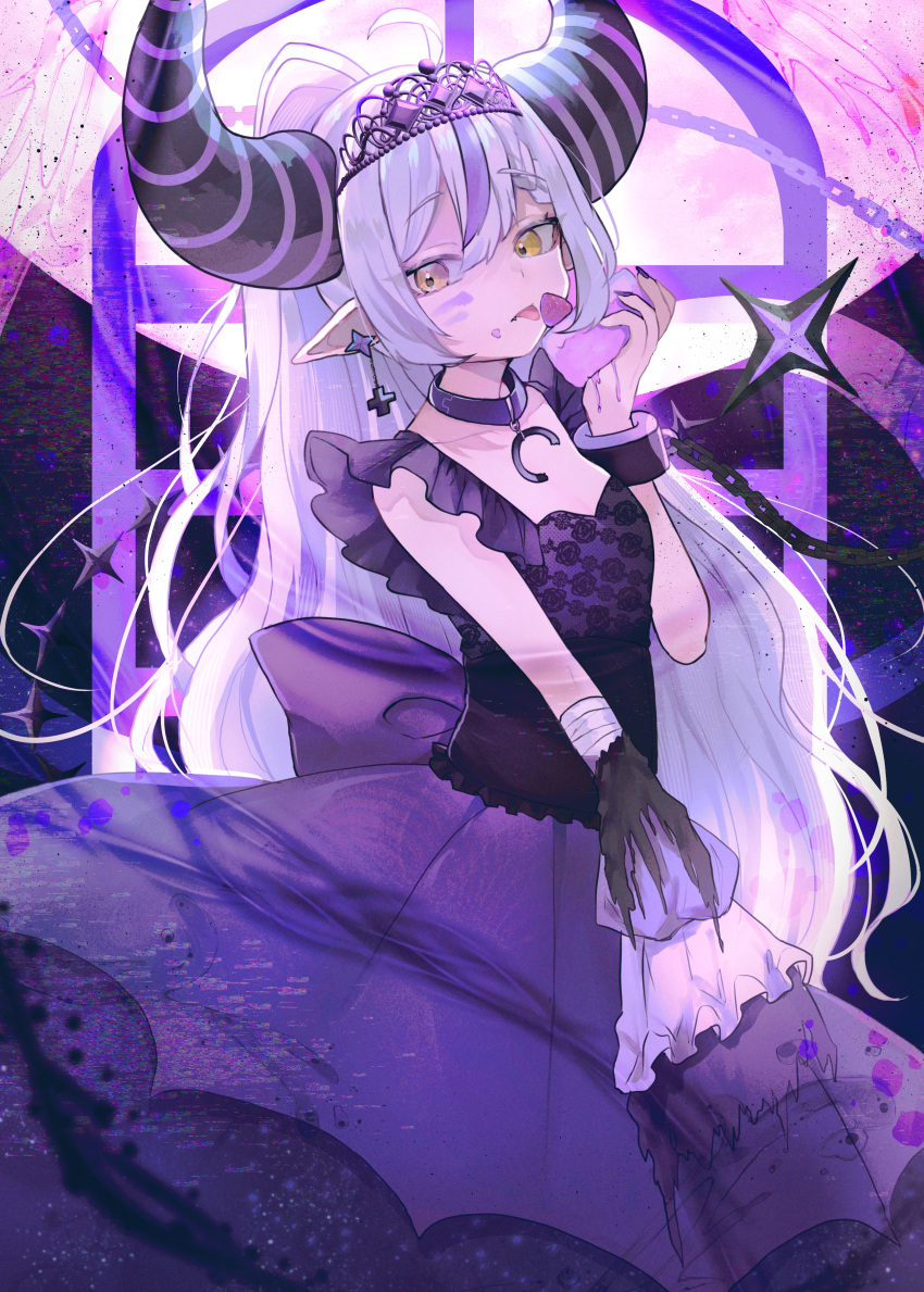 Safebooru - 1girl :p absurdres ahoge animal ears bandaged arm bandages choker commentary request ...