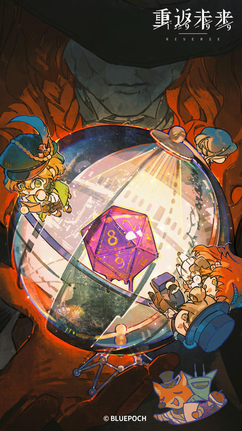 Safebooru - 1boy 4girls absurdres aleph (reverse:1999) black coat black ...