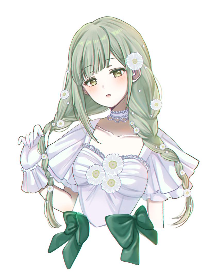 Safebooru - 1girl absurdres bang dream! bang dream! it's mygo!!!!! blush bow braid choker ...