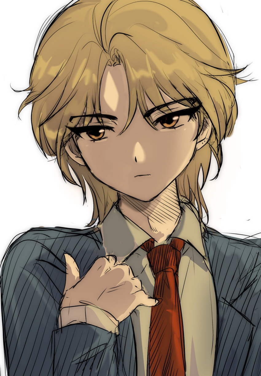 Safebooru - 1boy aged down blonde hair collared shirt dio brando ear ...
