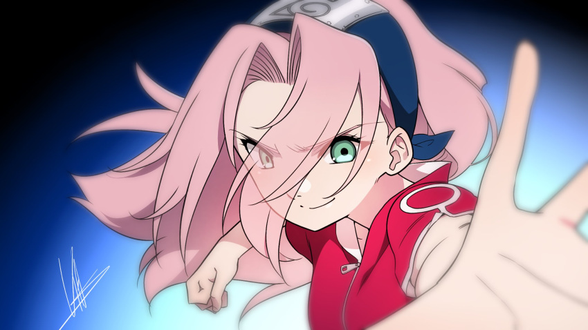 Safebooru - 1girl green eyes haruno sakura highres ibispaint (medium) naruto (classic) naruto ...