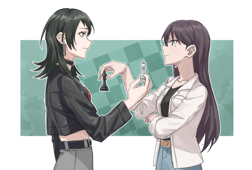 Safebooru - 2girls bang dream! bang dream! it's mygo!!!!! belt black belt black hair black ...