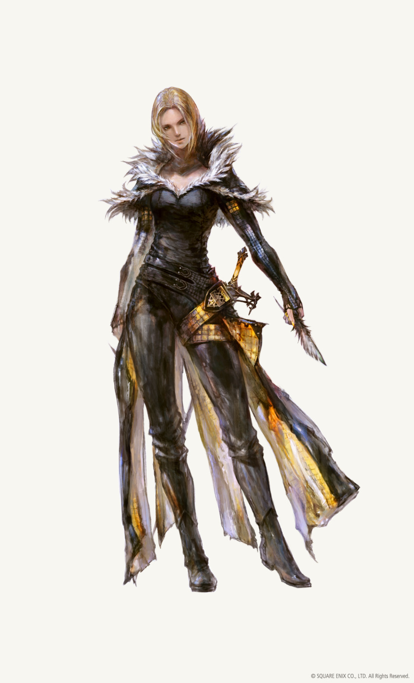 Safebooru - 1girl belt benedikta harman blonde hair boots copyright ...