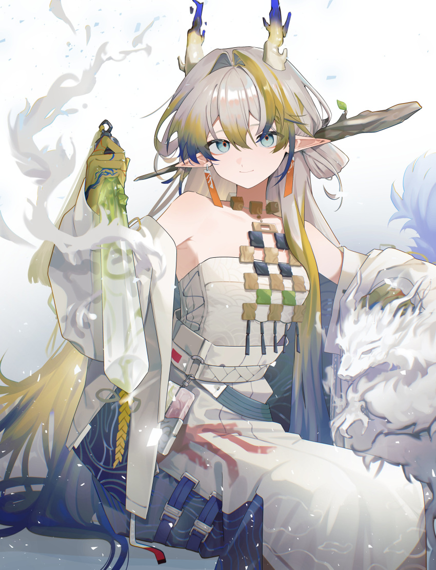Safebooru 1girl Absurdres Arknights Colored Extremities Dragon Dragon 4645