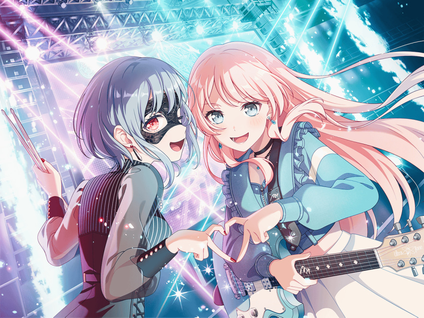 Safebooru - bang dream! it's mygo!!!!! black eyes chihaya anon dress long hair pink hair smile ...