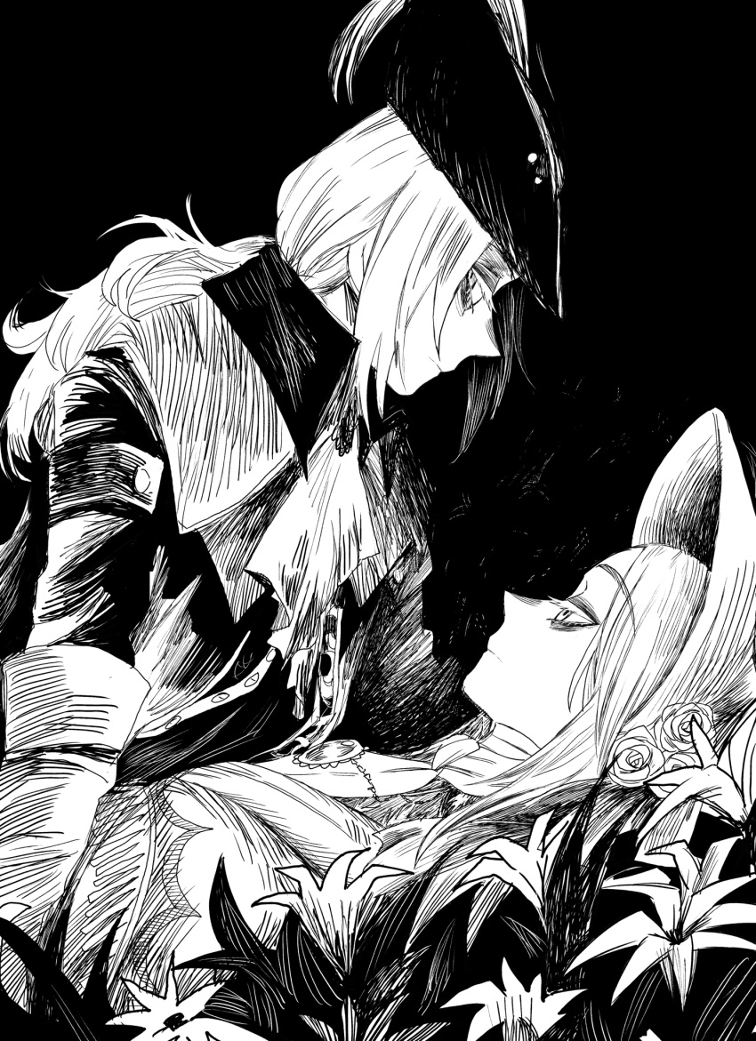 Safebooru - 2girls bloodborne bonnet cape commentary expressionless ...