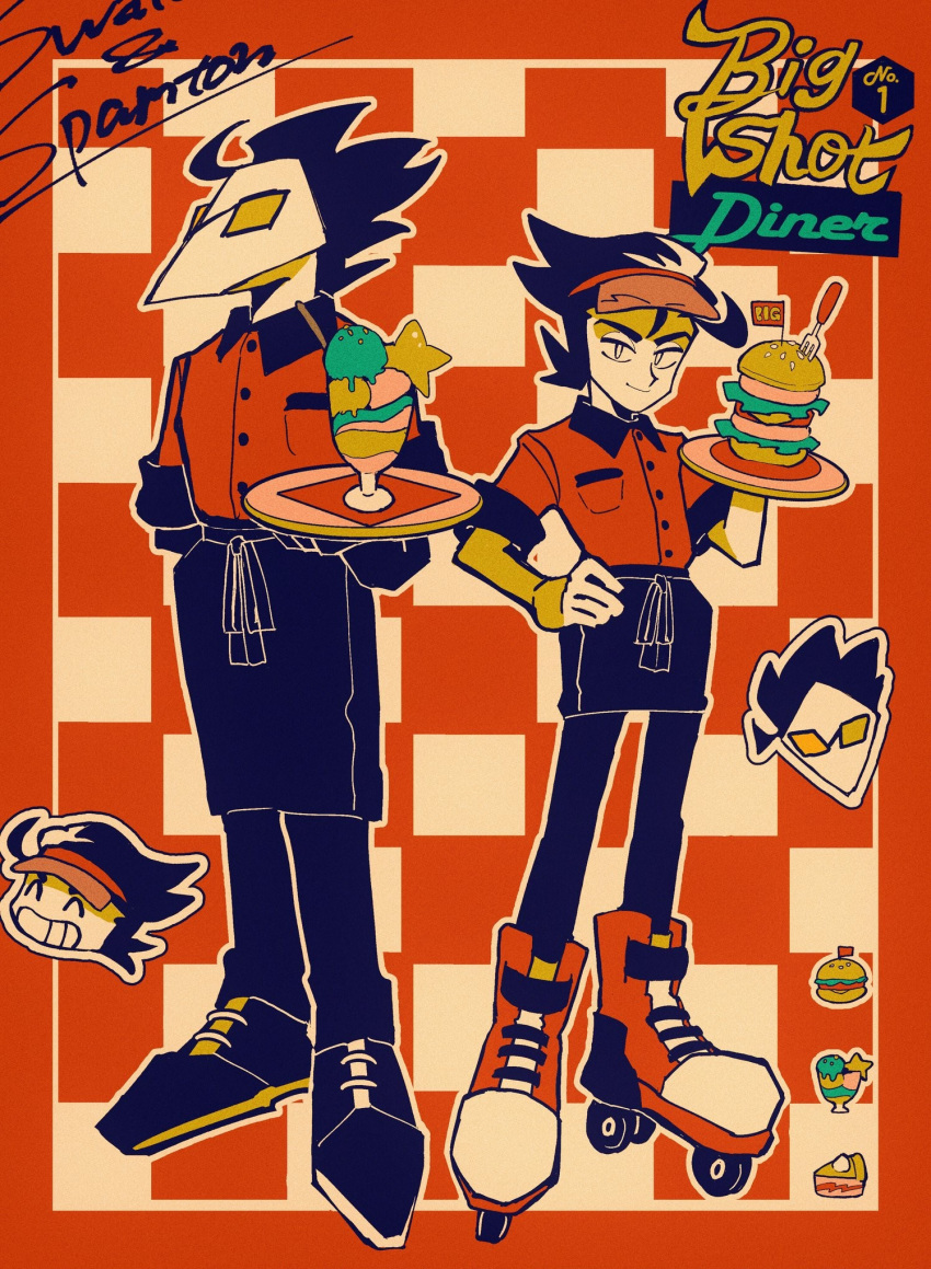 Safebooru - burger colored skin deltarune english text food grin hair ...