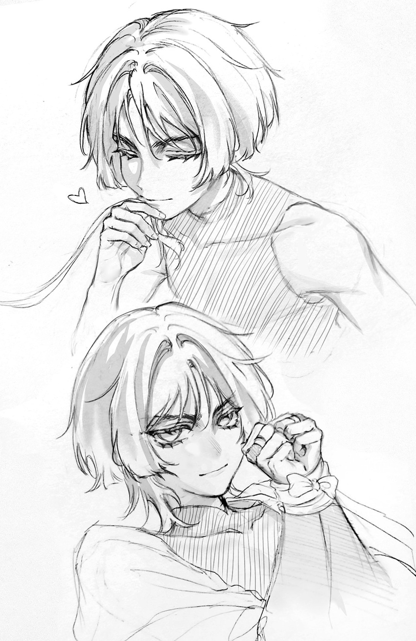 Safebooru - 1boy bishounen blunt ends bodysuit bound bound wrists ...