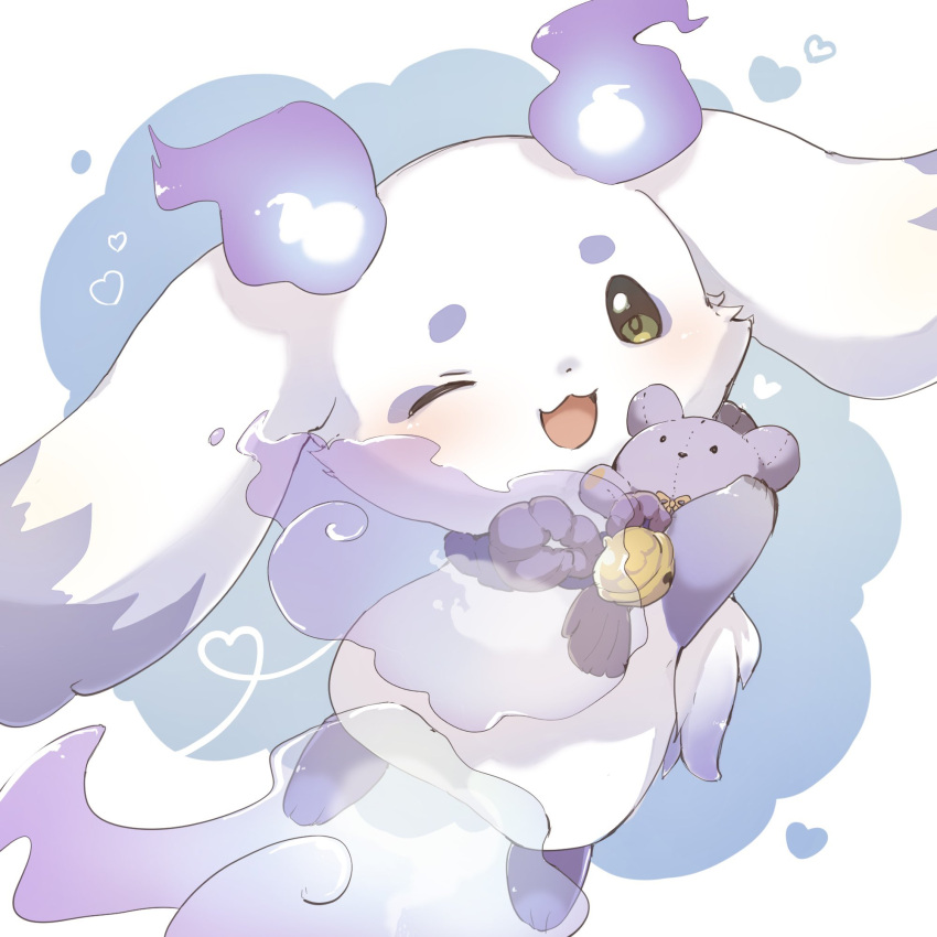 Safebooru - 1other :3 ;d blue background brown eyes chi z z z chibikemo ...