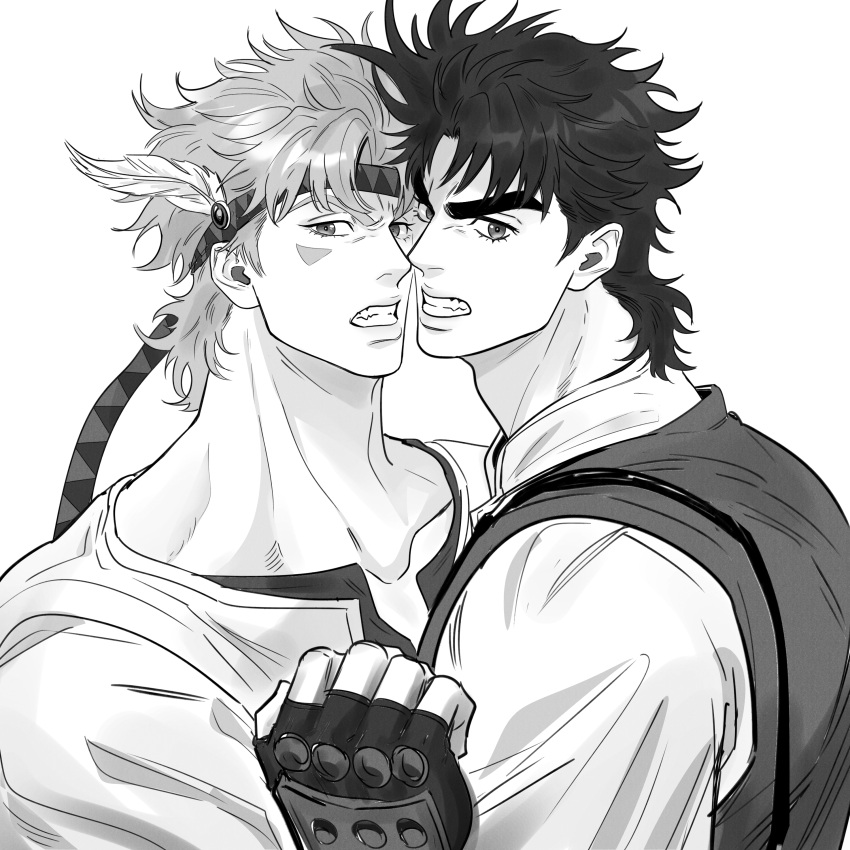 Safebooru - 2boys absurdres acea n angry battle tendency caesar ...