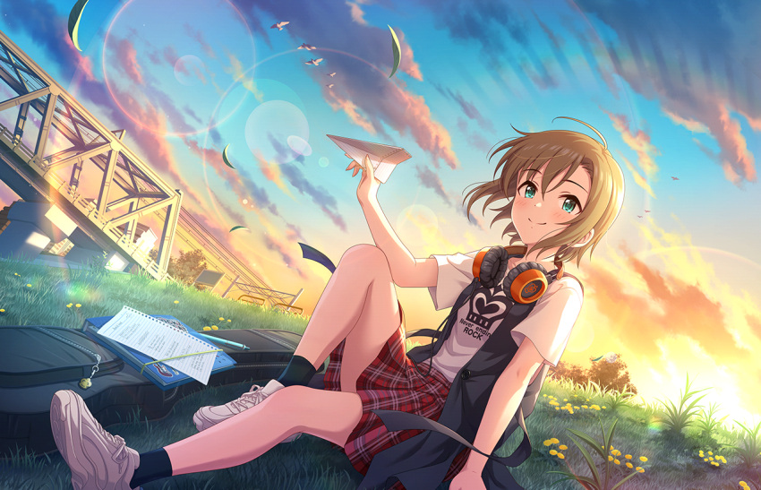 Safebooru - brown hair dress green eyes idolmaster cinderella girls ...