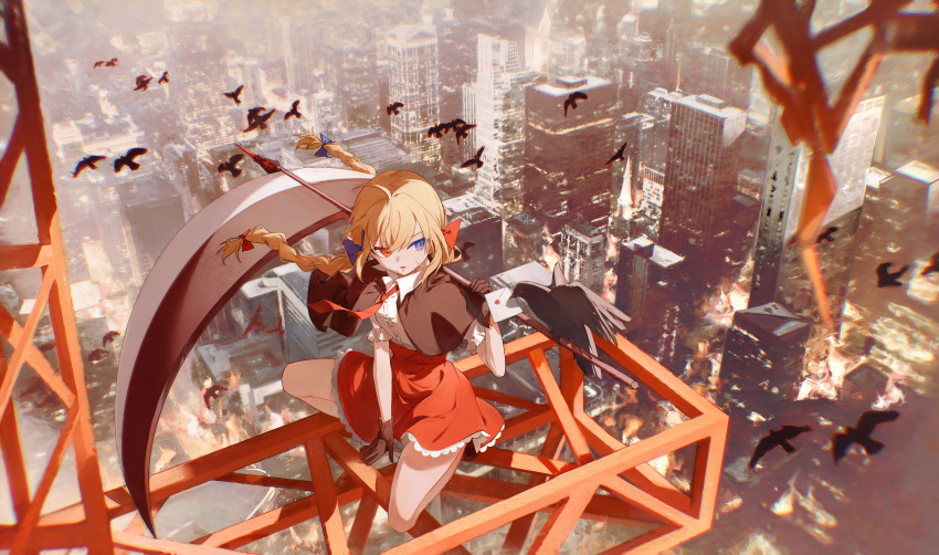 Safebooru - 1girl absurdres ahoge amari bird blonde hair blue eyes ...