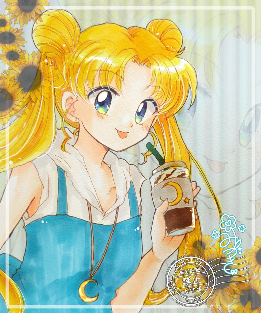 Safebooru - 1girl bishoujo senshi sailor moon blonde hair blue dress ...
