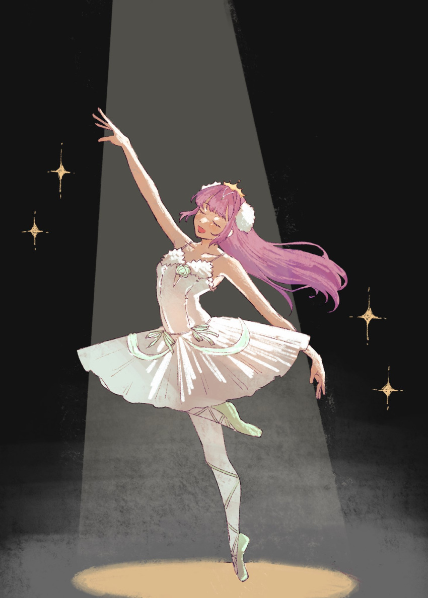 Safebooru - 1girl :d arm up ballet ballet slippers bare shoulders black ...