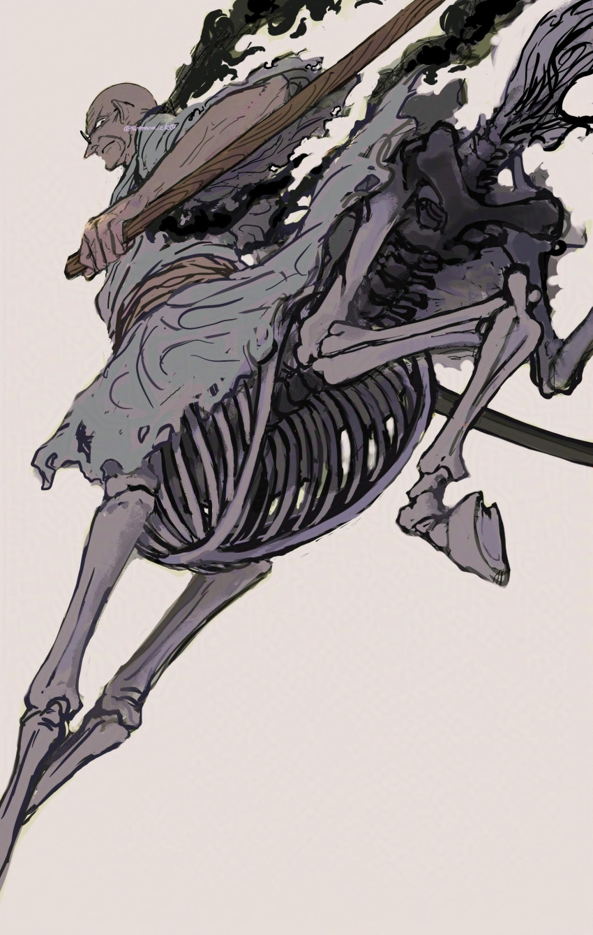 Safebooru - 1boy absurdres bakotsu (youkai) bald centaur commentary ...