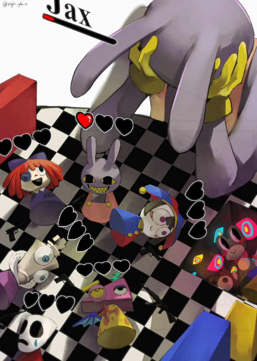 Safebooru - 1other 2boys 4girls :d abstraction (the amazing digital ...