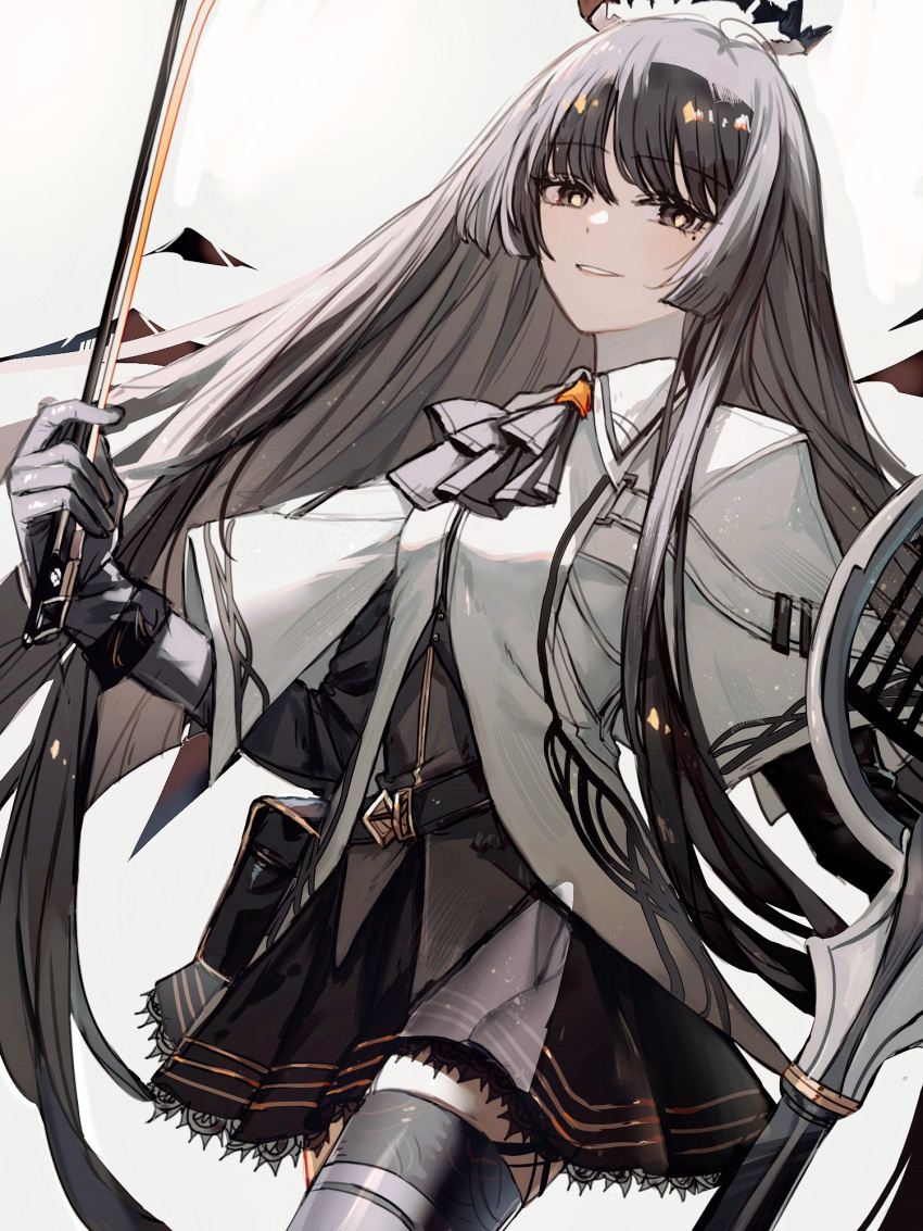 Safebooru - 1girl arknights arturia (arknights) ascot bangs belt belt pouch black ascot black ...