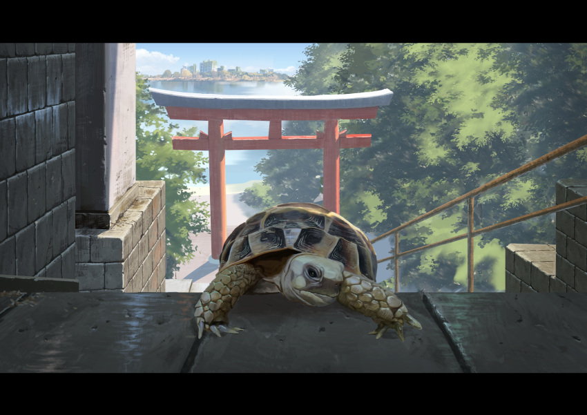 Safebooru - 1girl absurdres animal animal focus cityscape day highres ...