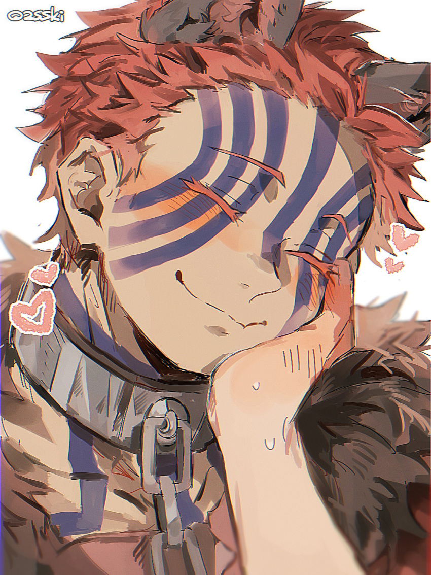 Safebooru - 1boy akaza (kimetsu no yaiba) animal ears blue tattoo blush ...