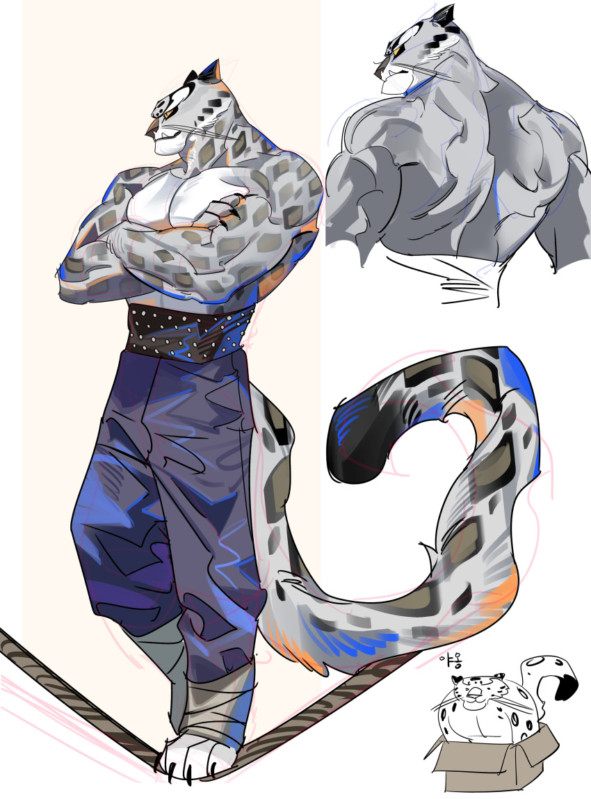 Safebooru - abs absurdres animal ears back bandaged leg bandages bare ...