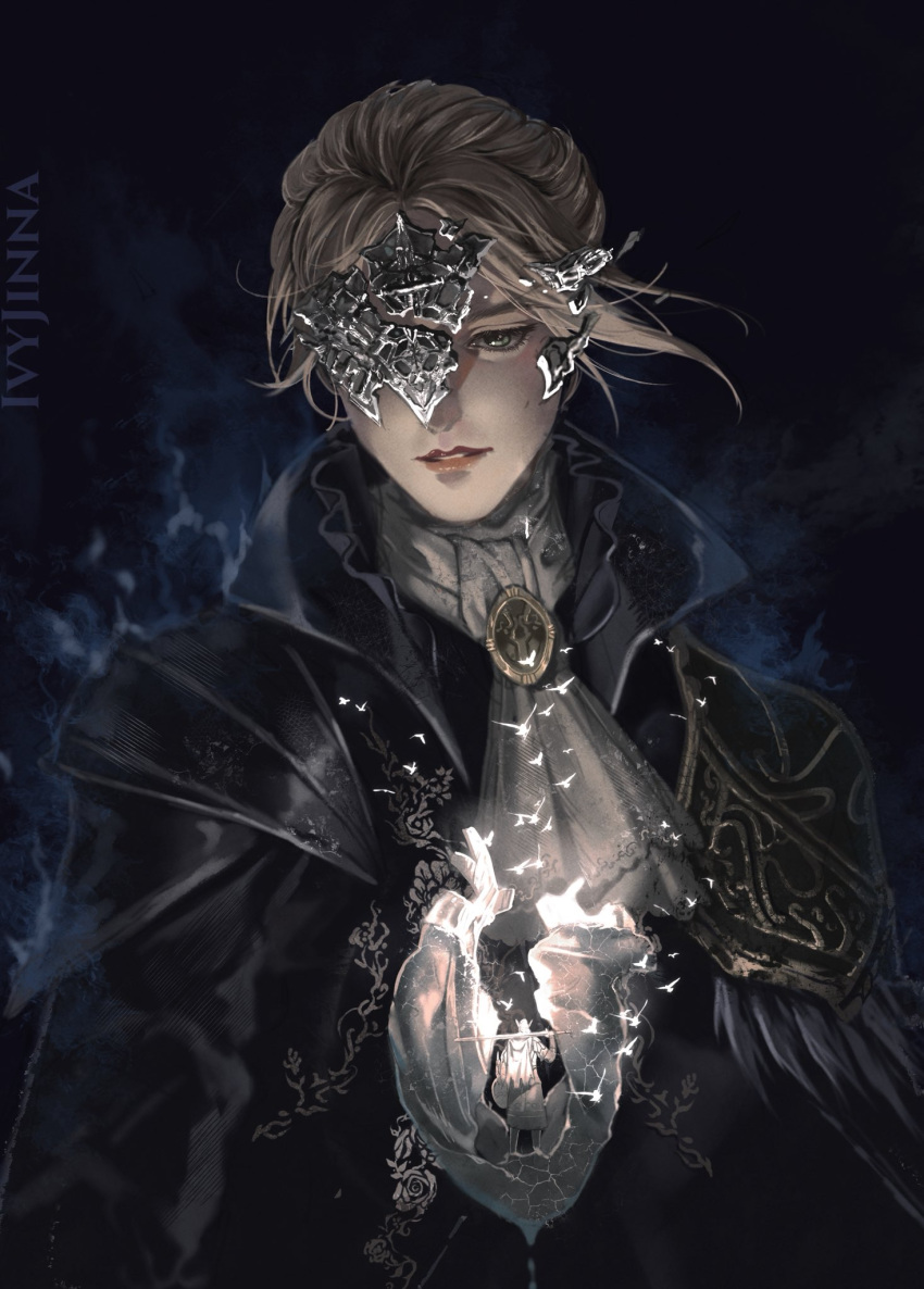 Safebooru - 1boy 1girl artist name ascot bird blonde hair brother and ...