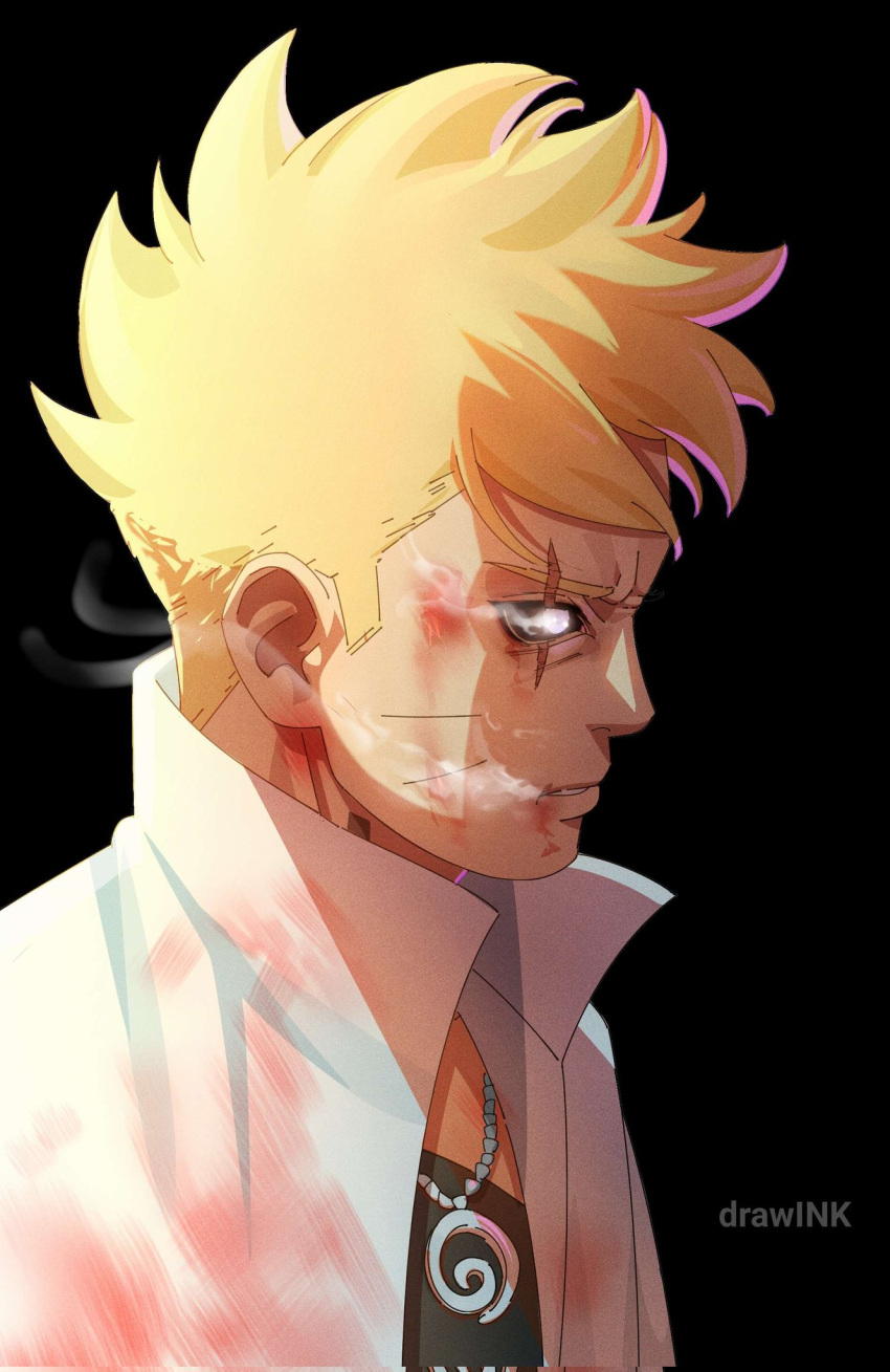 Safebooru - 1boy artist name black sclera boruto: two blue vortex ...