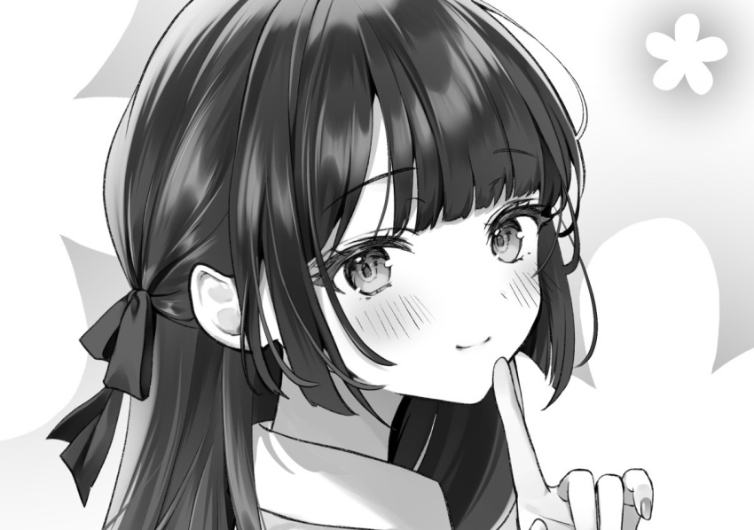 Safebooru - 1girl blush closed mouth collared shirt commentary request ...