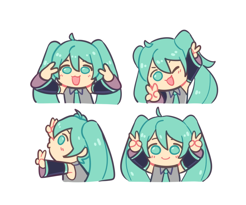 Safebooru - 1girl :3 absurdres arm up blue eyes blue hair chibi chibi ...