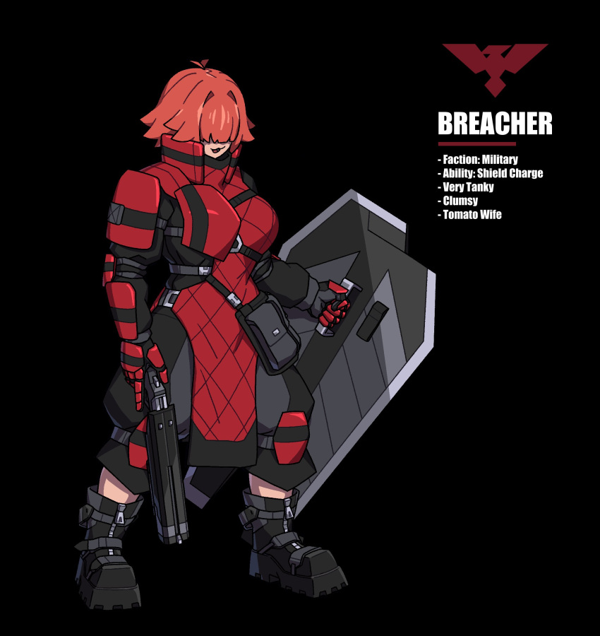 Safebooru - 1girl :3 aniwars armor black background black boots boots ...