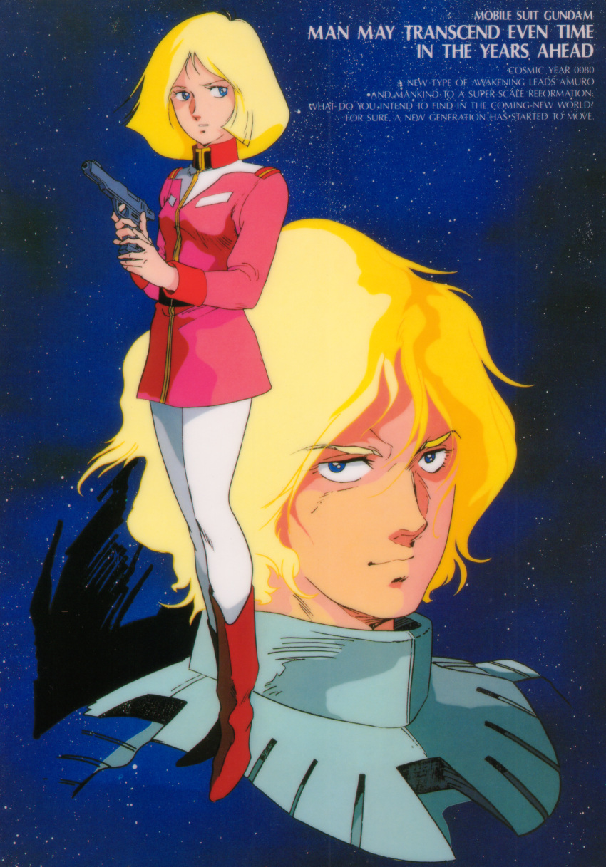 Safebooru - 1970s (style) 1980s (style) 1boy 1girl absurdres blonde ...