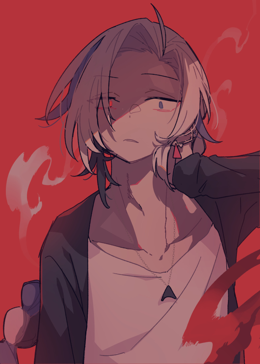 Safebooru - 1boy black hair chariki facing viewer grey eyes ...