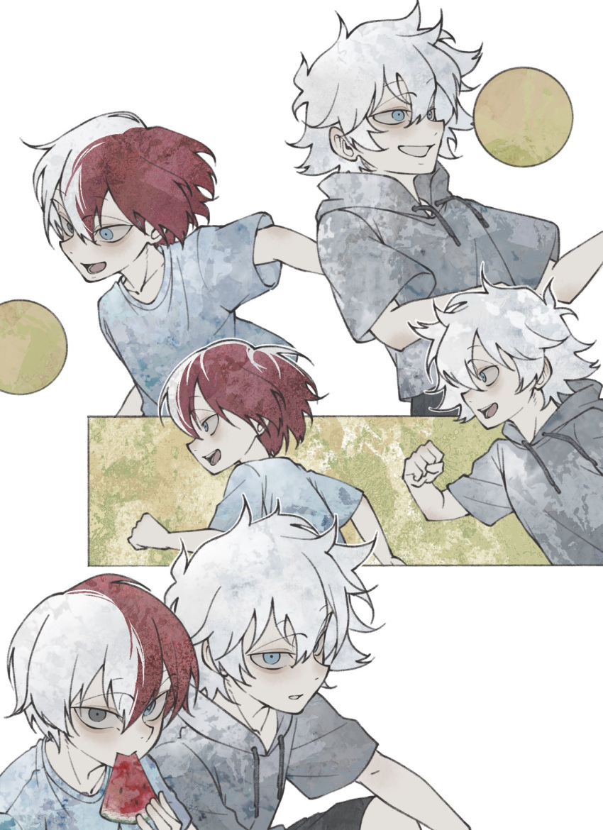 Safebooru - 2boys blue eyes boku no hero academia brothers child ...