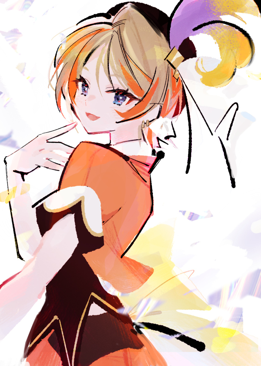 Safebooru - 1girl blue eyes bracelet brown hair character request ...