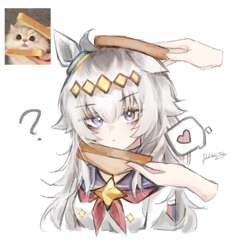 Safebooru - 1girl animal ears blue eyes blue sailor collar blush cat ...