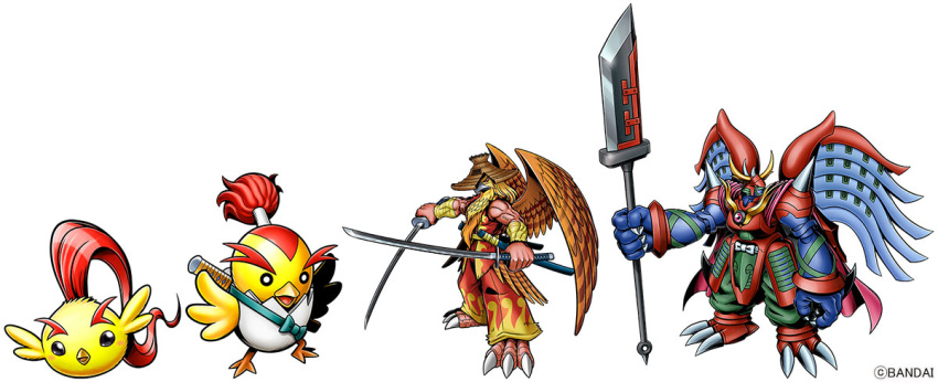 Safebooru - armor bird buraimon butenmon chicchimon chicken commentary ...